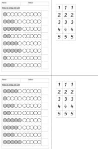 Zehnerfeld - Zahlen kleben • gpaed.de