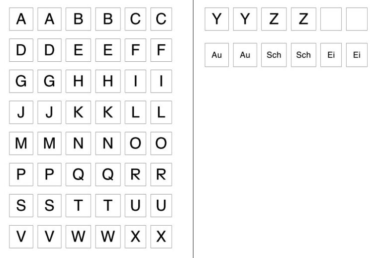 Alphabet Memorie • gpaed.de