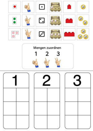 Aufgabenmappe - ZR 1-3 - Mengen zuordnen • gpaed.de