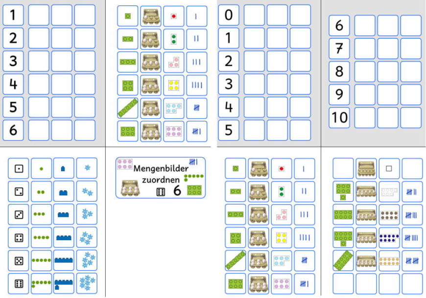 Aufgabenmappe - Mengenbilder zuordnen • gpaed.de