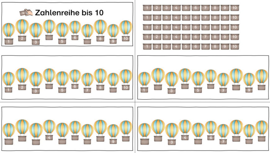 Aufgabenmappe - ZR10 mit Heißluftballons • gpaed.de