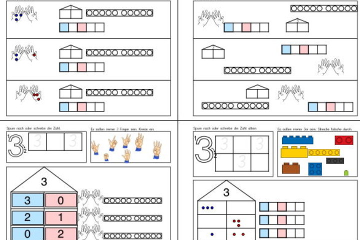 Einführung Zahlzerlegung und Addition im ZR 2, 3, 4, 5 • gpaed.de