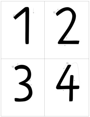 Ziffern schreiben 0-9 • gpaed.de