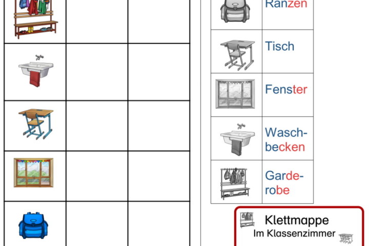 Gegenstände im Klassenzimmer erraten • gpaed.de