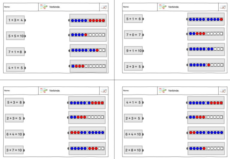Plusaufgabe mit Zehnerfeld verbinden • gpaed.de