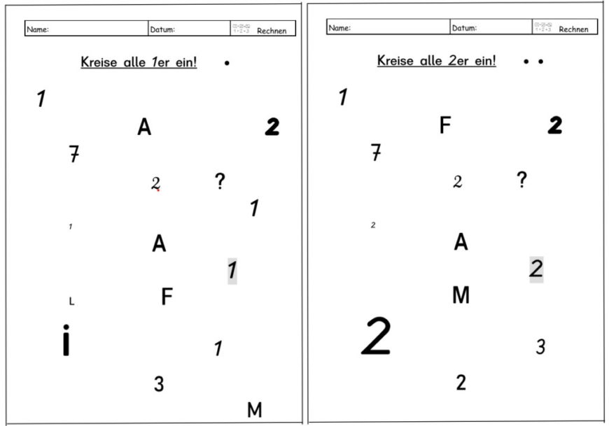 Klammerkarten - Mengen - Würfelbilder - Zahlen 1-3 • gpaed.de
