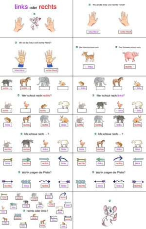 Links oder rechts - Worksheet Go! • gpaed.de