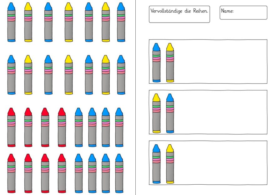 Reihen mit zwei Merkmalen • gpaed.de