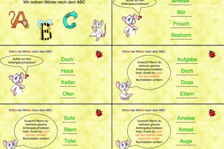 Alphabet Reihenfolge • gpaed.de