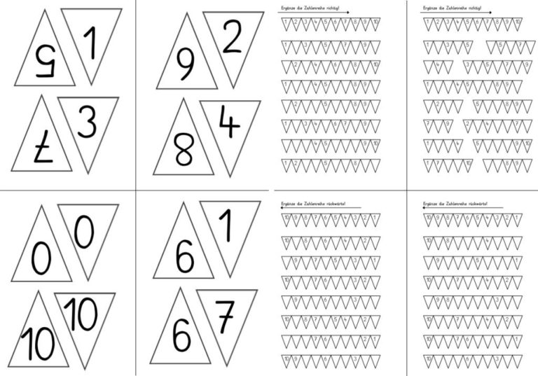 Zahlenreihe bis 10 • gpaed.de