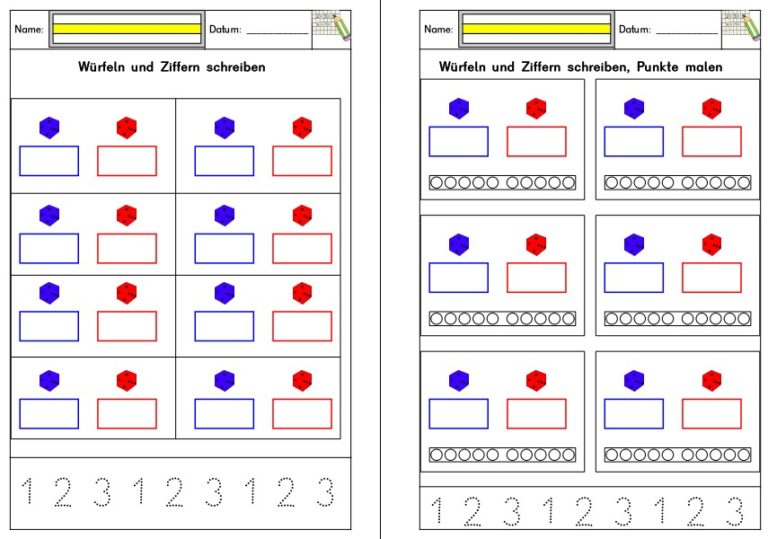 Zahlen schreiben • gpaed.de