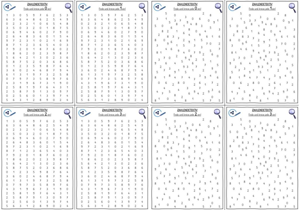 Zahlendetektiv - Zahlen suchen • gpaed.de
