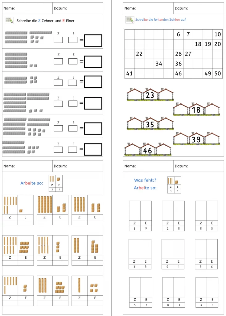 Zahlen erkennen und zeichnen • gpaed.de