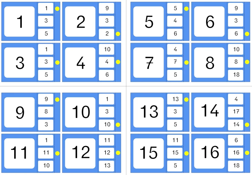 Menge-Zahl-Zuordnung - Worksheet Go! • gpaed.de